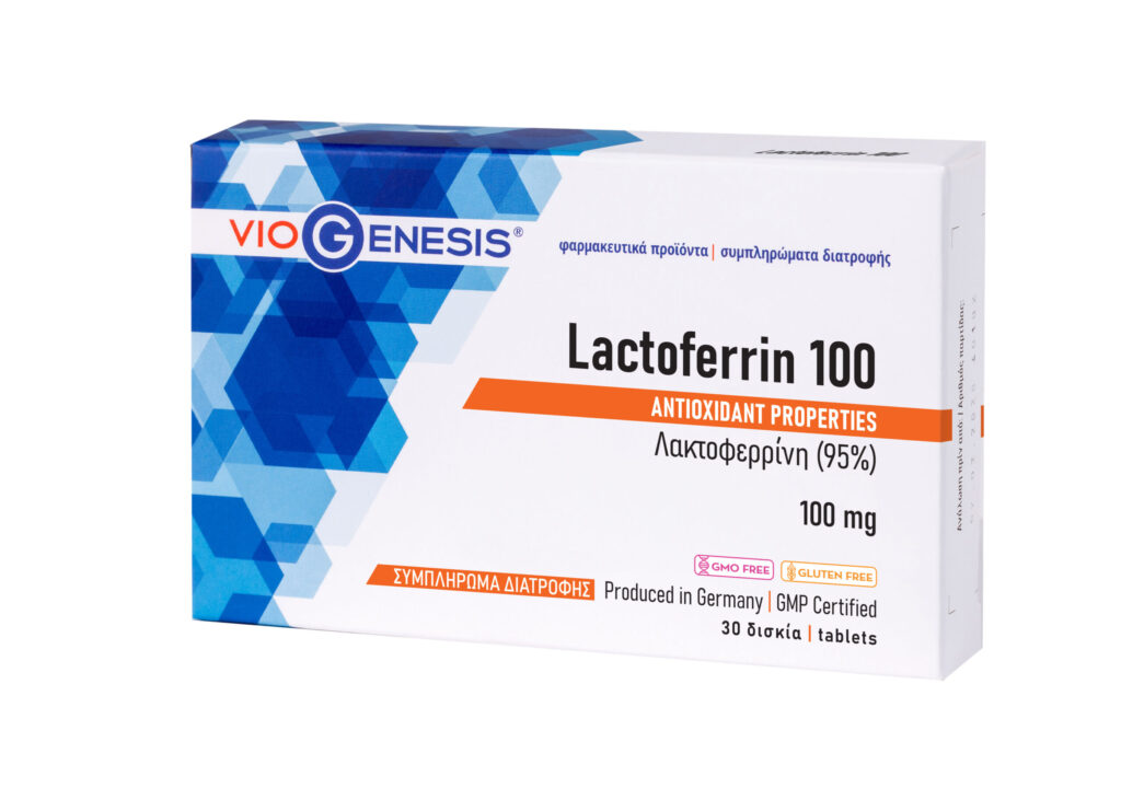 VioGenesis Lactoferrin 100 30 tabs - emedishop.gr